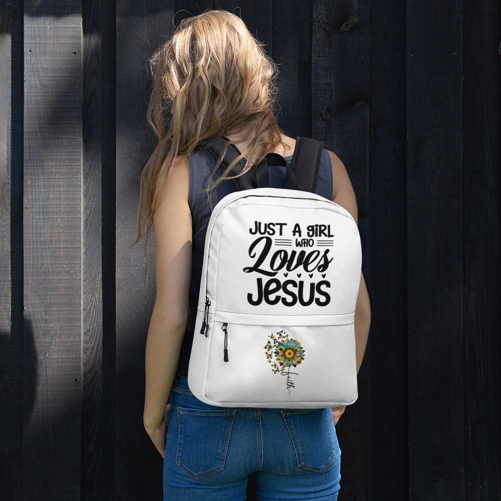 Christian Backpack With Laptop Pocket, I Love Jesus Bag, Faith Bag ...