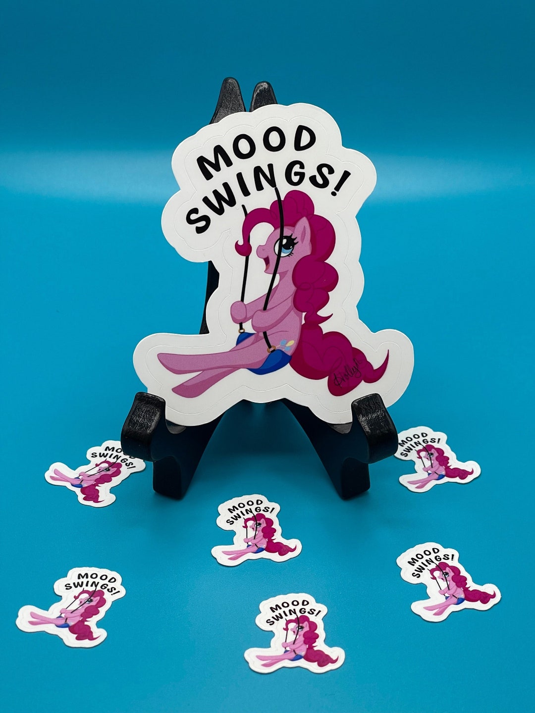 Funny Mood Swing One of a Kind My Little Pony Fanart Sticker, Sarcastic ...