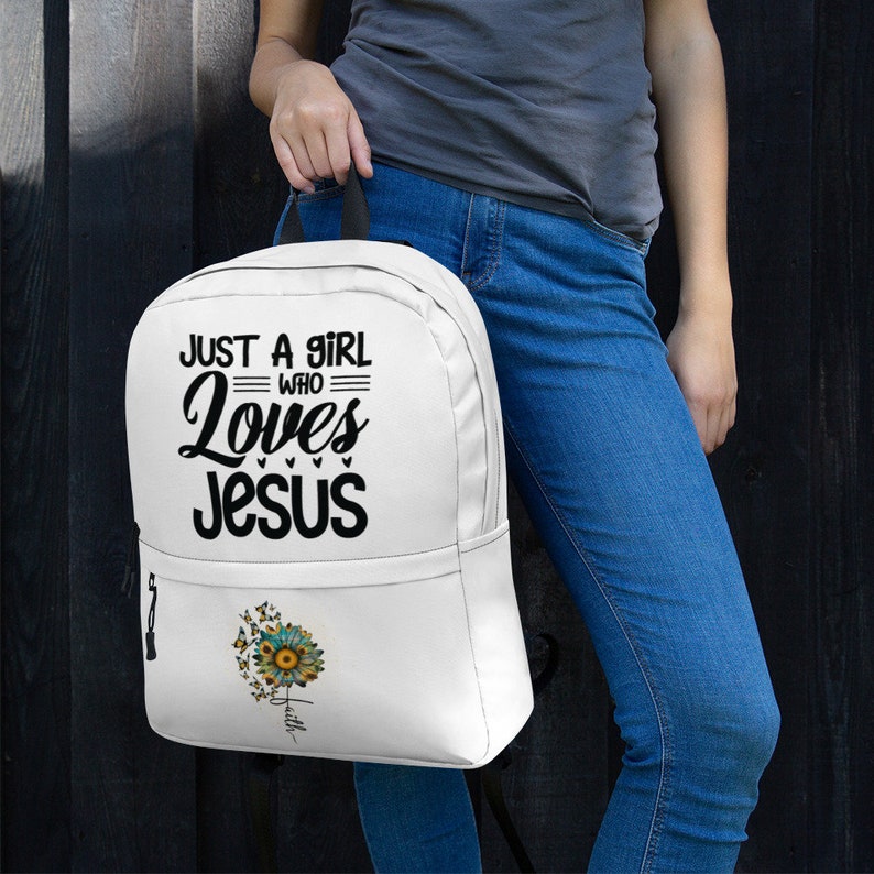 Christian Backpack With Laptop Pocket, I Love Jesus Bag, Faith Bag ...