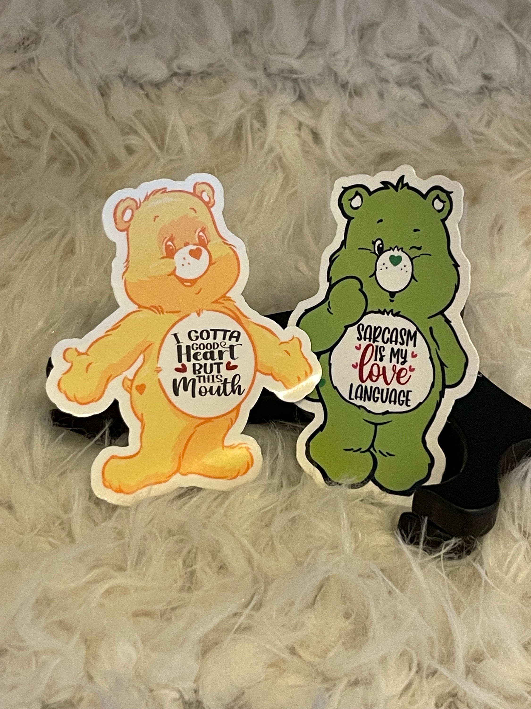 I Gotta Good Heart, Funny Swear Bear Sticker, Funny Sarcastic Sticker ...