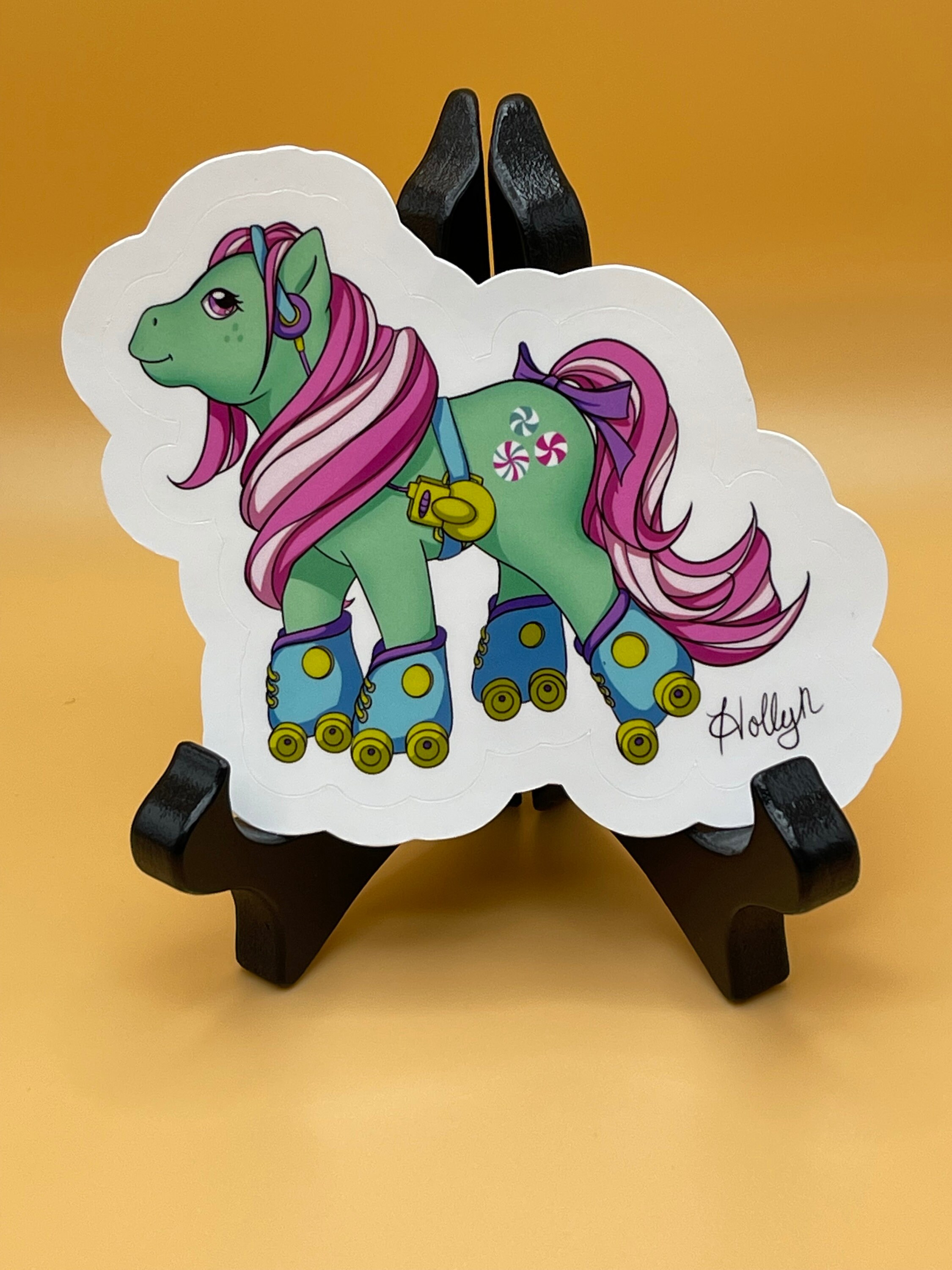 My Little Pony Sticker Roller Skating OOAK MLP Inspired Art - Etsy