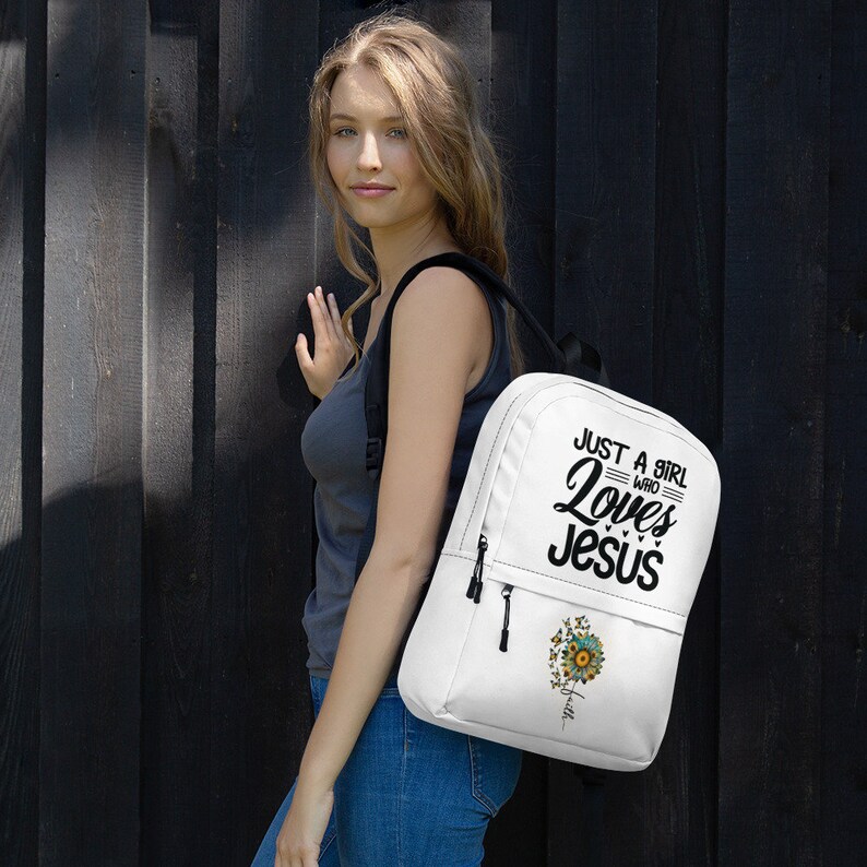 Christian Backpack With Laptop Pocket, I Love Jesus Bag, Faith Bag ...