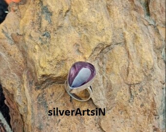 Teardrop Amethyst Ring - Etsy