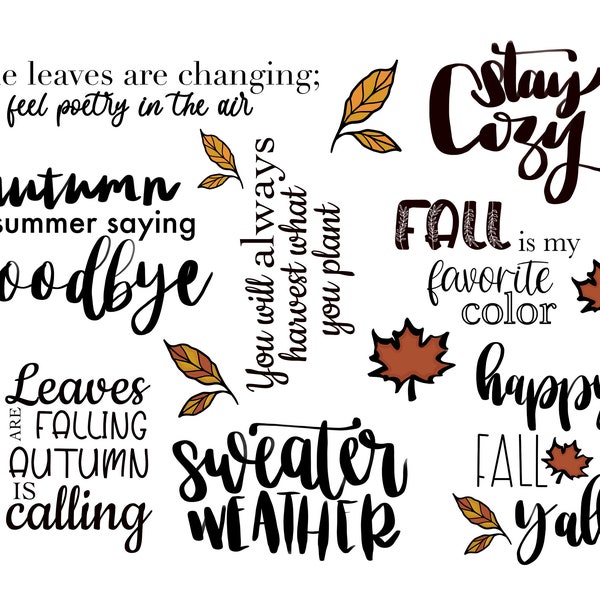 Autumn Quotes - Etsy