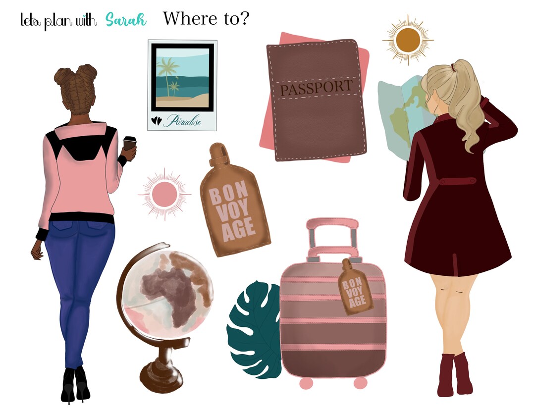WHERE TO Printable TRAVEL Stickers for Planners, Journals, Scrapbooking ...