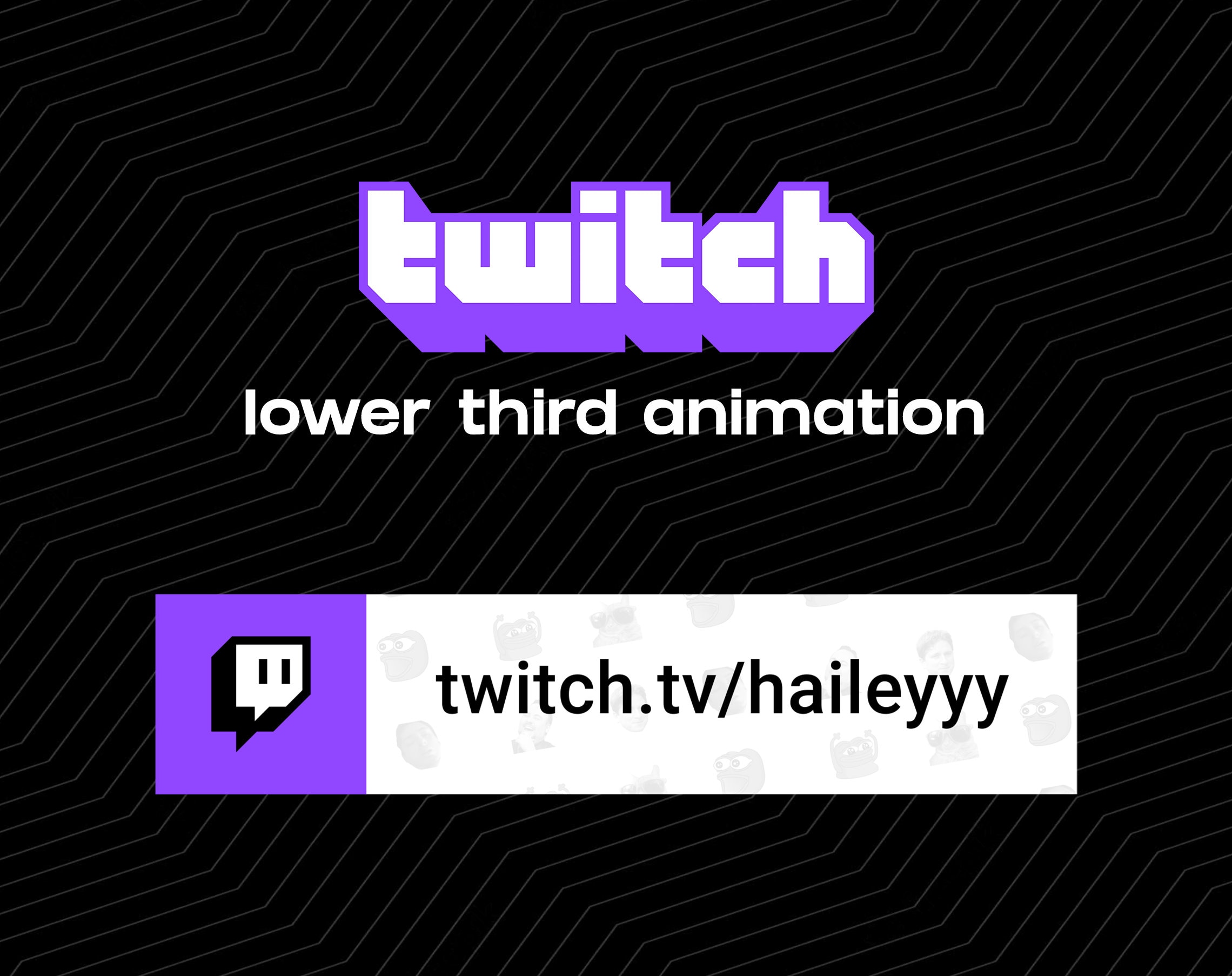 Custom Animated Twitch Button Overlay for Youtube Intro Videos - Etsy