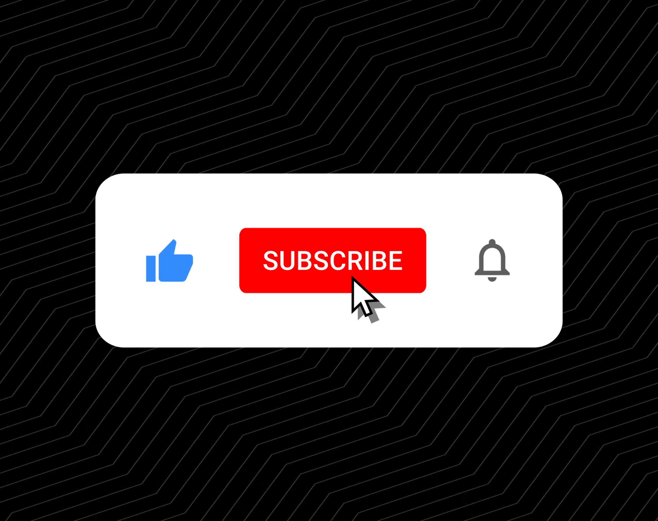 Animated Youtube Subscribe Call to Action Button Overlay for Intro ...