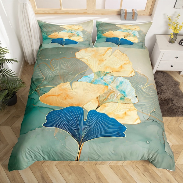 Ginkgo Leaf Duvet Cover - Etsy