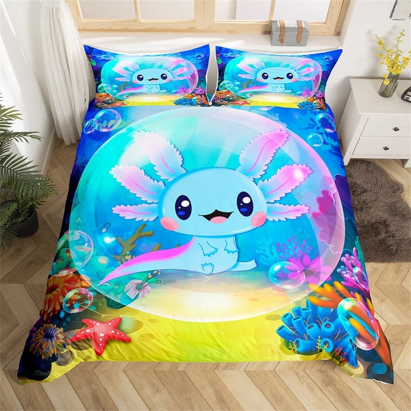 Axolotl Bedding Set - Etsy
