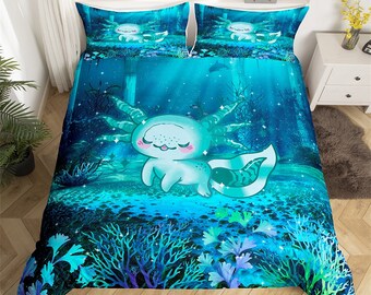 Axolotl Bedding Set - Etsy