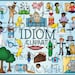 Idiom Clipart - 30 PNG Graphics of Idioms ( Black and White Versions of ...