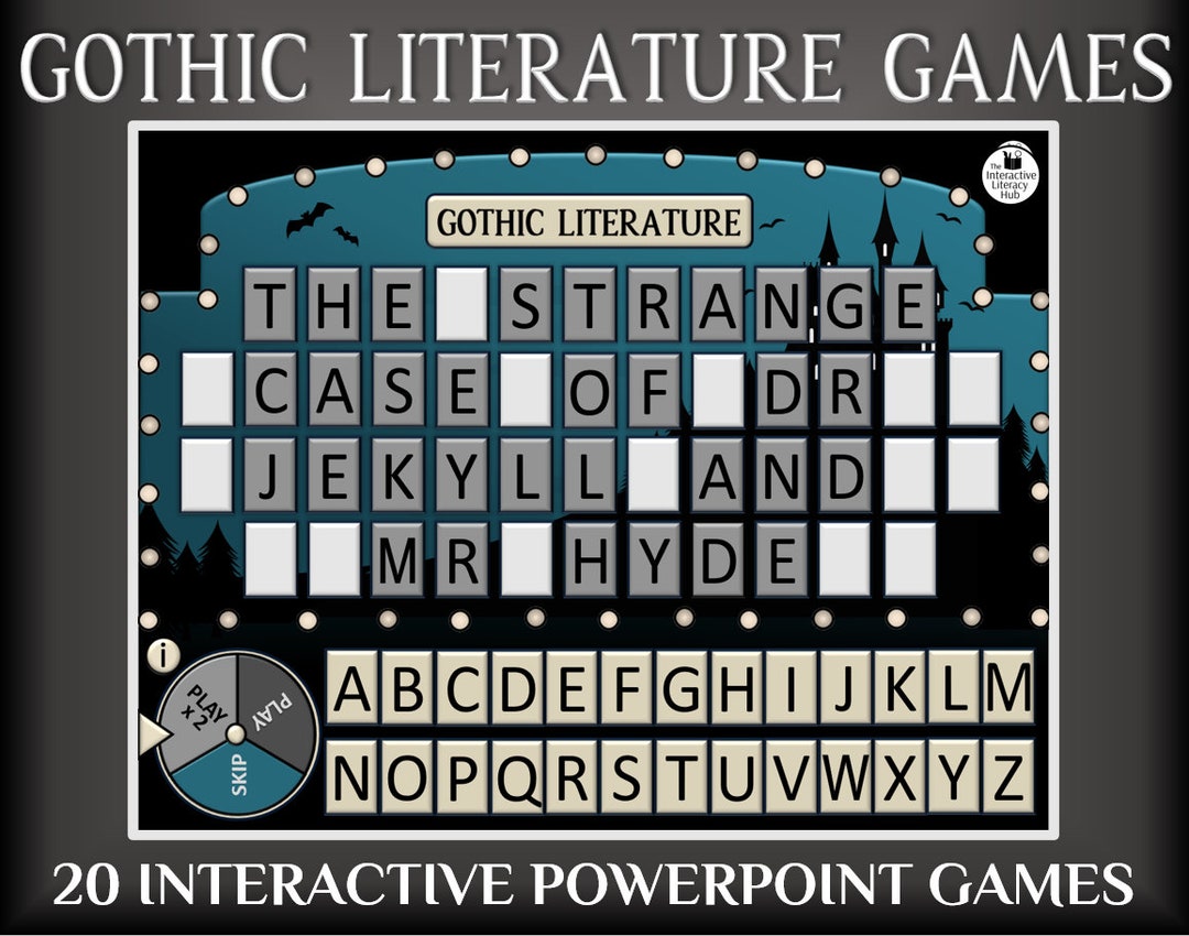Gothic Literature Powerpoint Games - 20 Games With Examples of Gothic ...