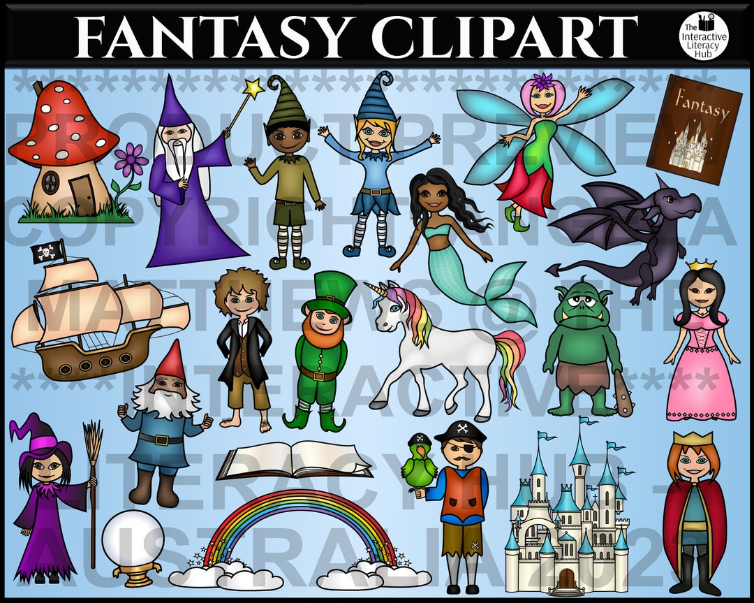 Fantasy Clipart Fantasy and Fairy Tale Characters and Concepts PNG ...