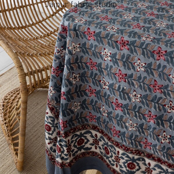 Block Print Tablecloth - Etsy