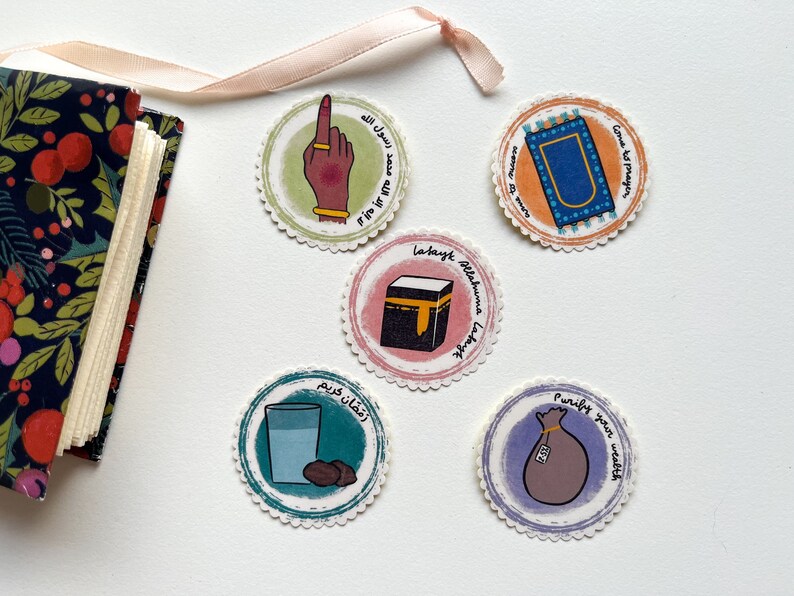 Pack of 5 Pillars of Islam Stickers Journal Stickers Hijabi Stickers ...