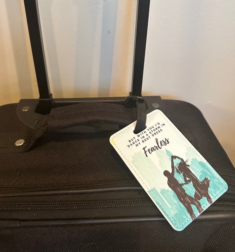 Taylor Swift Luggage Tag Fearless - Etsy