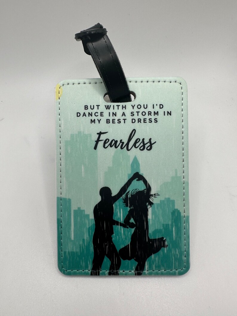Taylor Swift Luggage Tag Fearless - Etsy