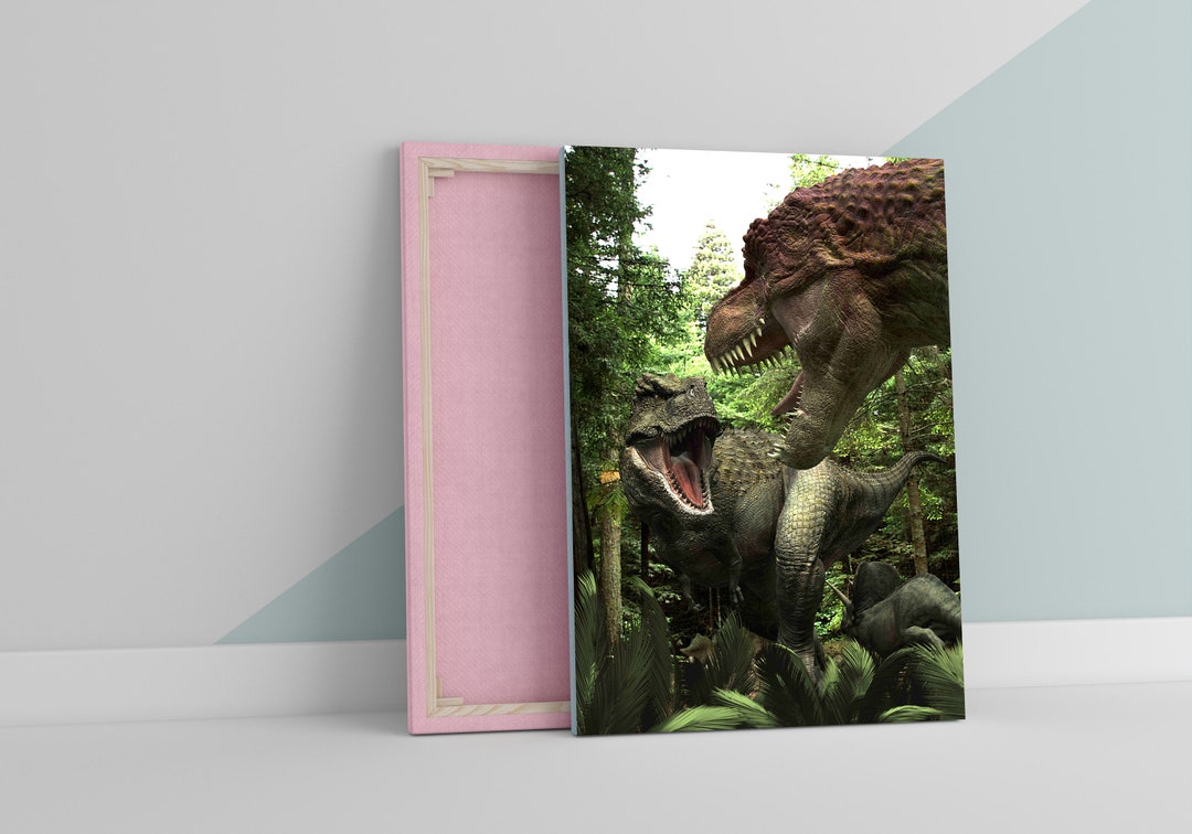 Dinosaurs Jurassic T Rex Large CANVAS Art Print Gift A0 A1 A2 A3 A4 - Etsy