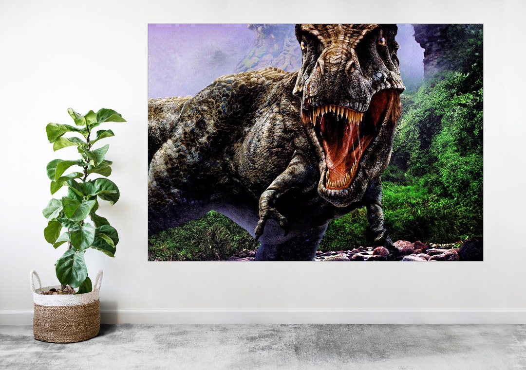 Personalised T Rex Dinosaur Custom Large Poster Art Print Gift A0 A1 A2 ...