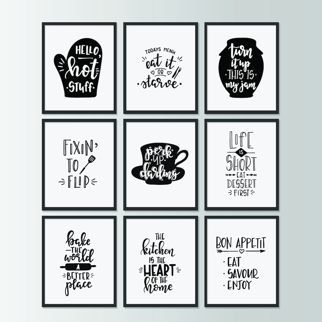 Funny Motivational Loving Food Quotes Custom Poster Art Gift - BUY 2 ...