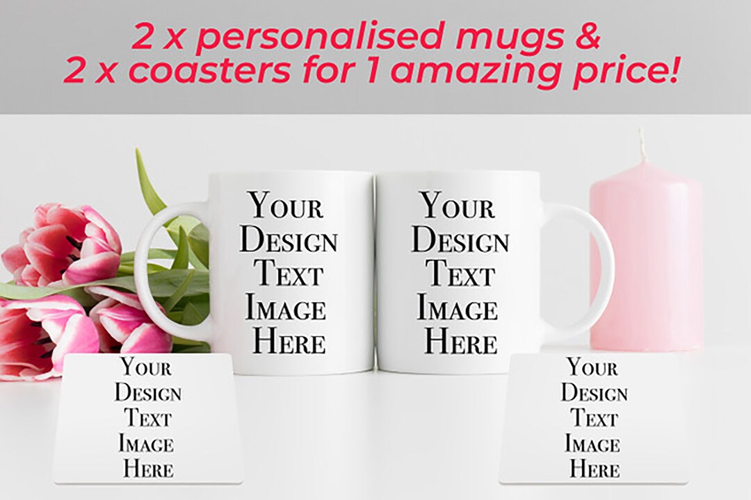 Personalised Photo Mug Custom Design Image Text Coffee Tea Mug Cup Gift ...