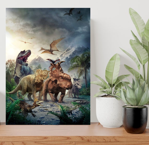 Dinosaurs Jurassic T Rex Large Poster Art Print Gift A0 A1 A2 | Etsy