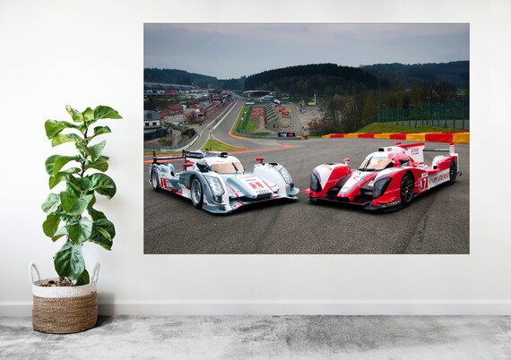 Le Mans Racing Car Track Large Poster Wall Art Print Custom | Etsy