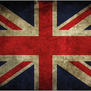 Vintage Union Jack Flag Large Poster Art Print Gift A0 A1 A2 A3 A4 A5 ...