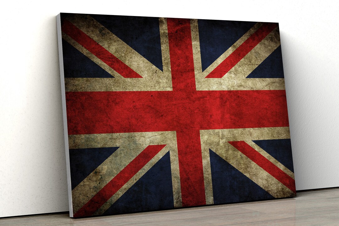 Vintage Union Jack Flag Large CANVAS Art Print Gift A0 A1 A2 A3 A4 - Etsy