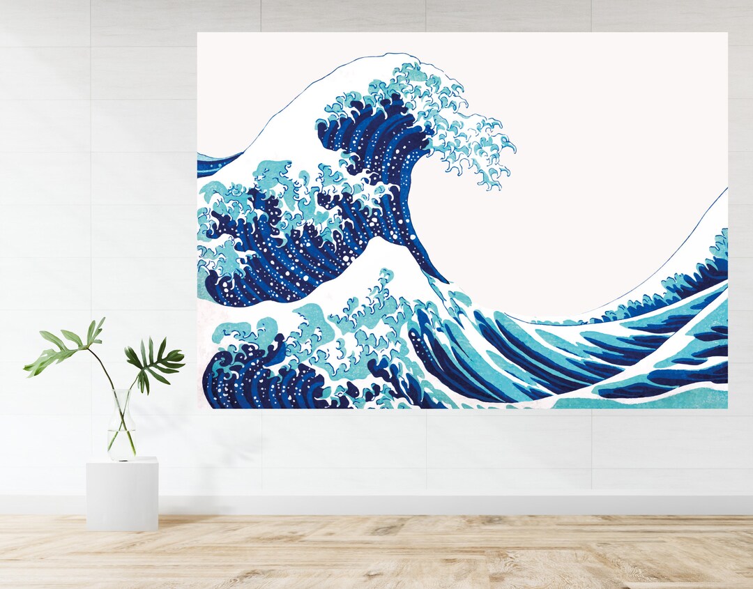 Great Wave Sea Ocean Large Poster Art Print Gift - A1 LAMINATED PRINT ...
