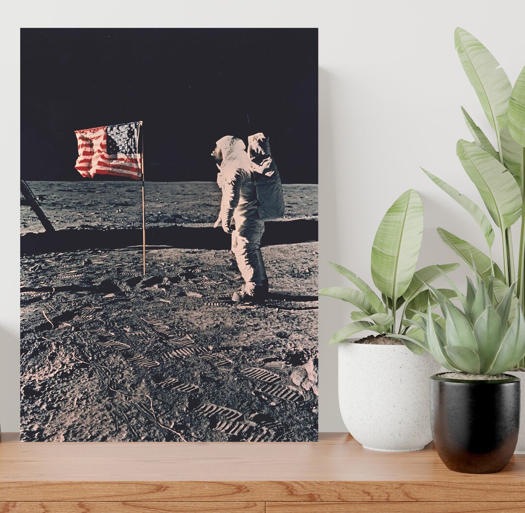 Apollo 11 Moon Landing Astronaut Space Large Poster Art Print Gift A0 ...