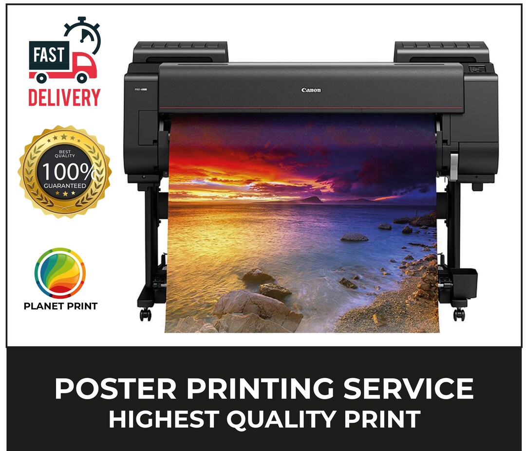 NEXT DAY EXPRESS Photo Image Design to Print Large Custom Poster Art ...