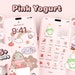 45 Cute Pink Yogurt App Icons iPhone Theme Ios Icon Pack - Etsy