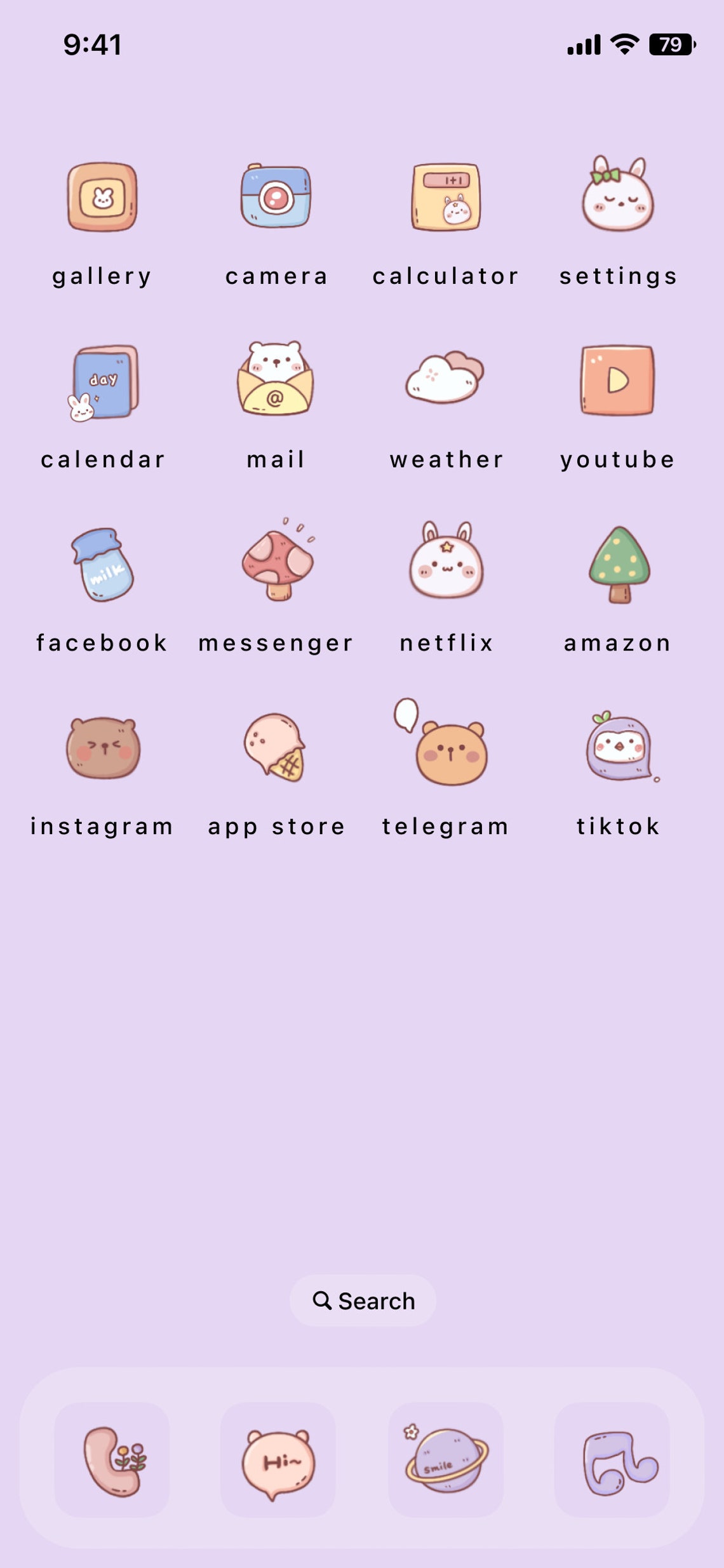 75 Cute Purple Bear App Icons Iphone Theme Ios Icon Pack - Etsy