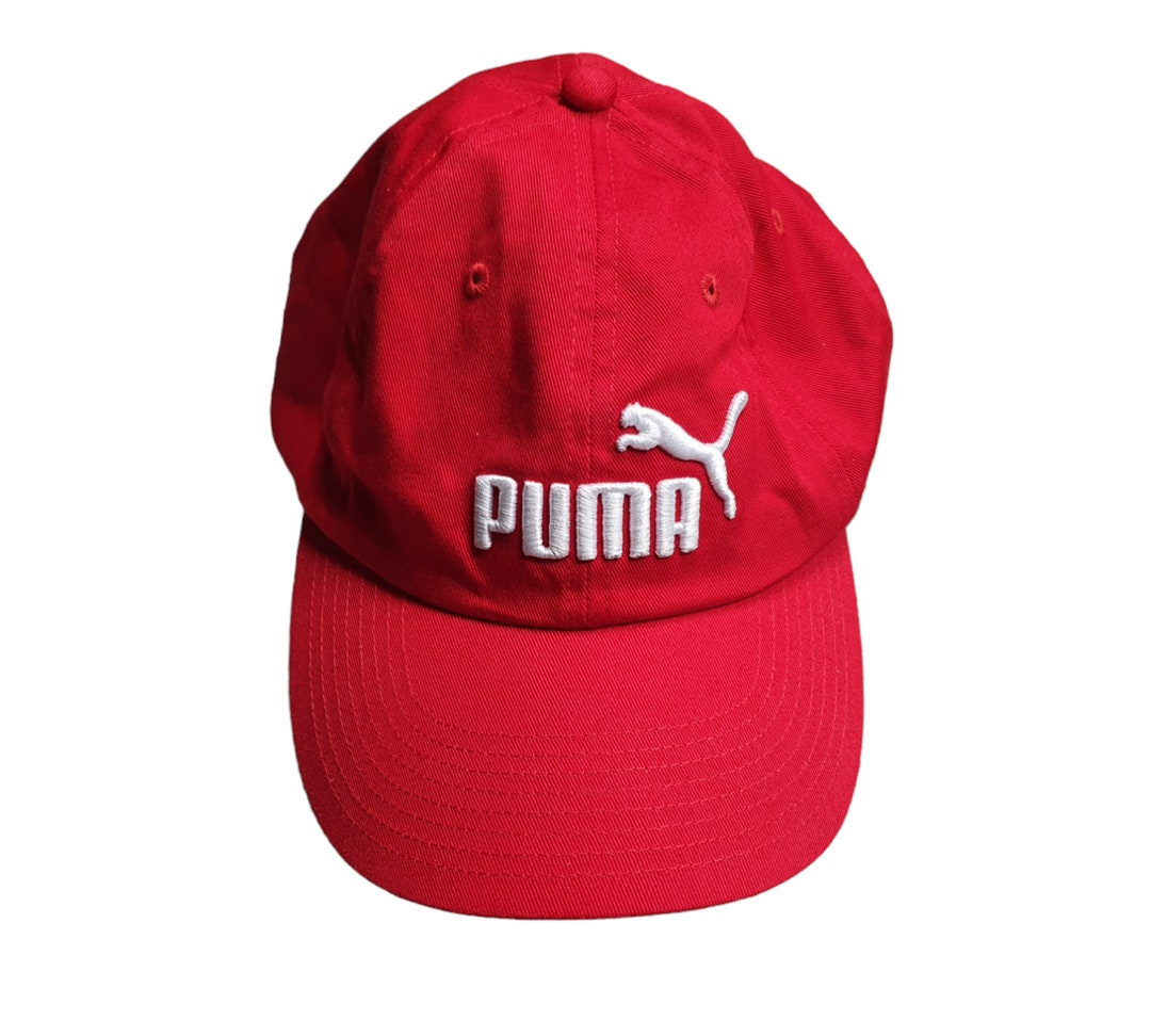 Puma Red Cap Vintage Style - Etsy