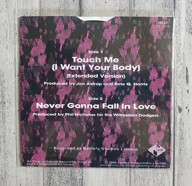 Samantha Fox Touch Me I Want Your Body 1986 VG Music Record Vinyl ...