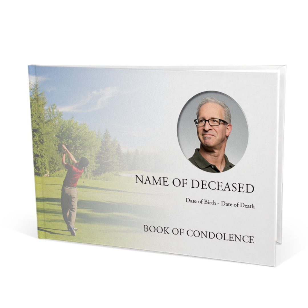 Personalised Hardback Book of Condolence. Book of Remembrance in Memory ...