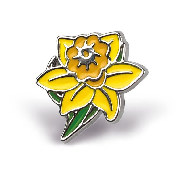 In Memory Pins Daffodil Funeral Pin Badge Funeral Keepsakes | Etsy