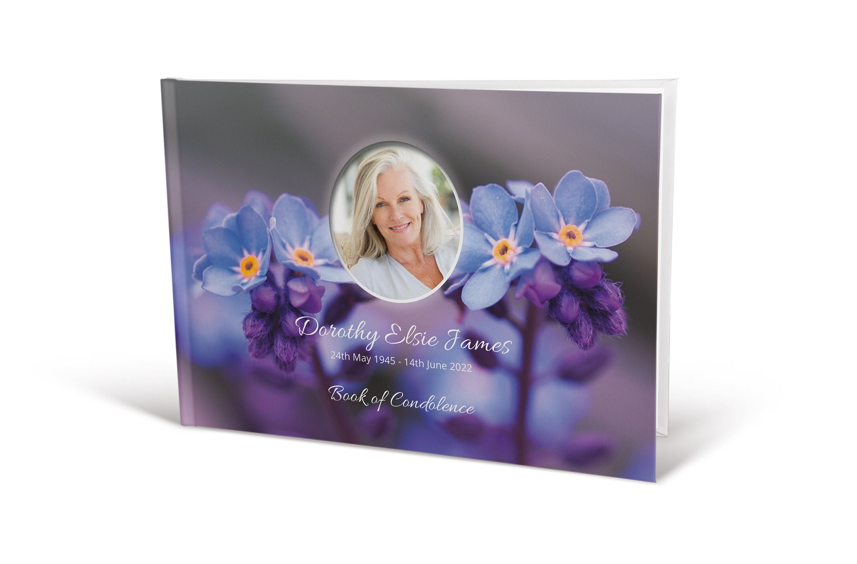 Personalised Hardback Book of Condolence. Book of Remembrance - Etsy UK