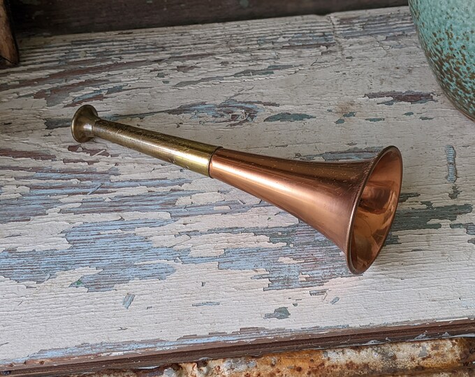 1940s Copper & Brass 8" Fox Hunting Horn Bugle Trumpet - Etsy
