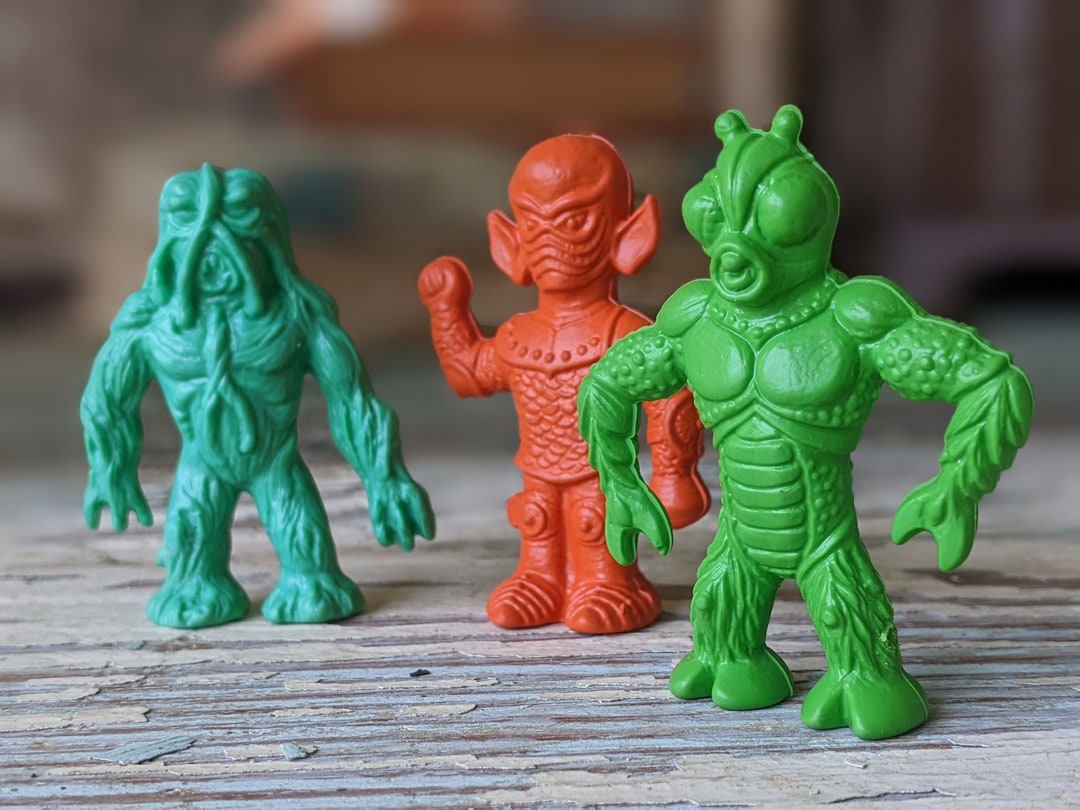 Vintage 1980s Diener Erasers: Space Creature Set - Etsy