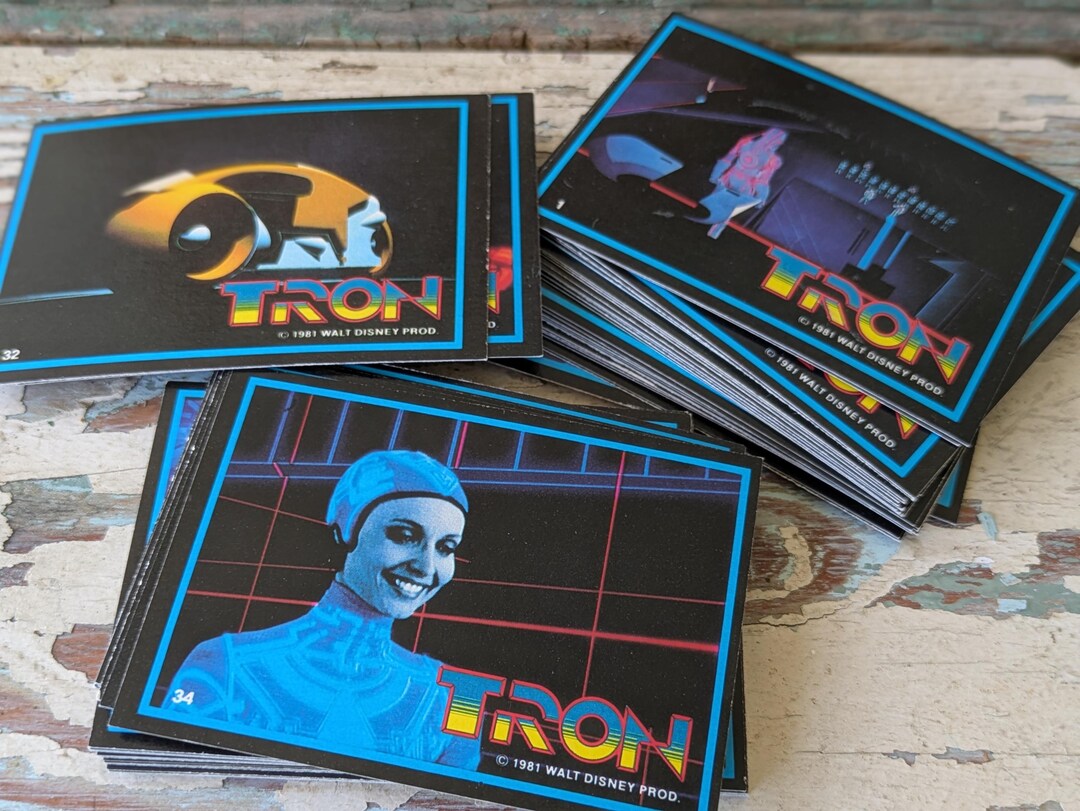 1981 Tron Movie Cards: Complete Base Set of 66, Retro Collectibles - Etsy