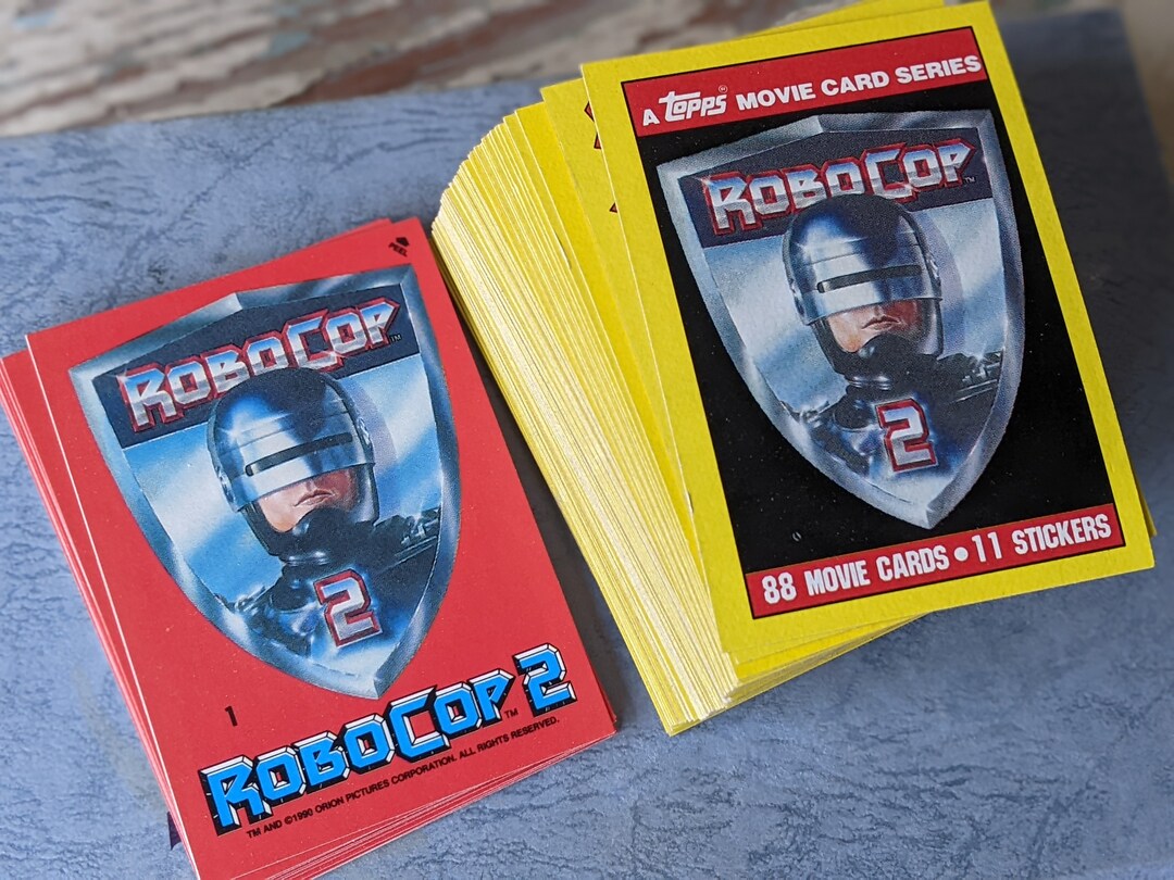 1990 Robocop 2 Complete 88 Cards + 11 Stickers by Topps !! Amazing Retro Vintage Gifts ...