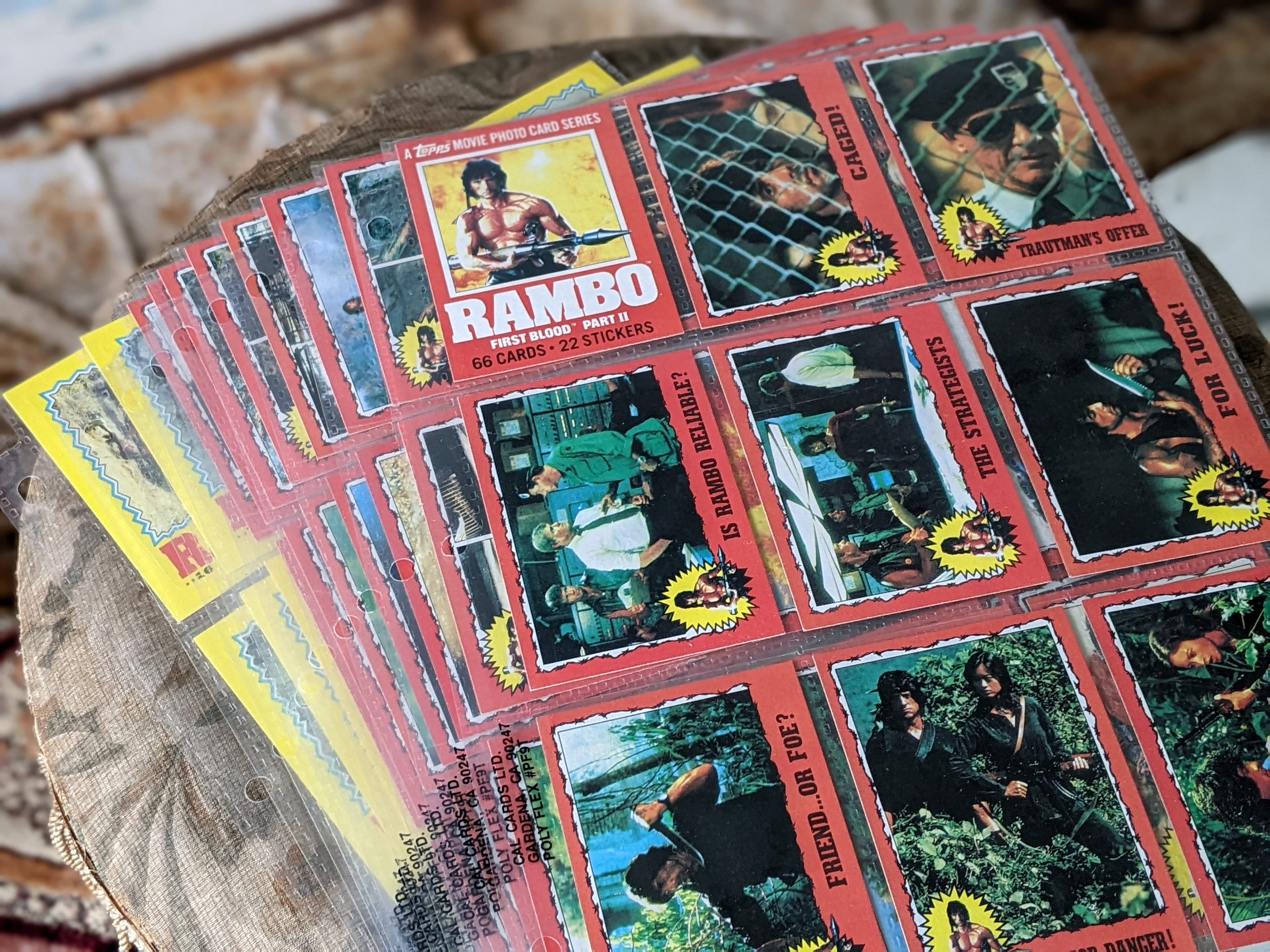 1985 Rambo: First Blood Part II Topps Trading Card Set - Etsy
