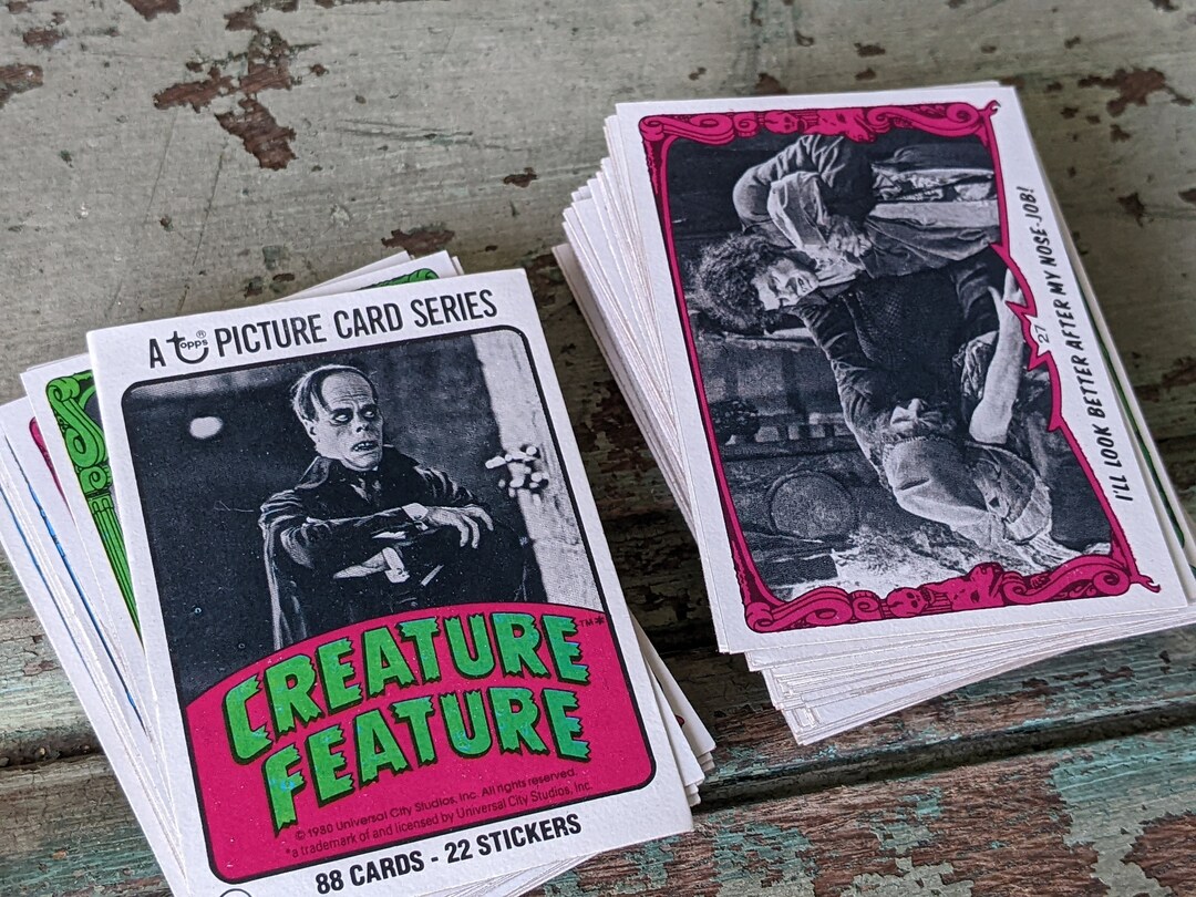 1980 Topps Creature Feature Cards: Complete 88 Card Set - Etsy