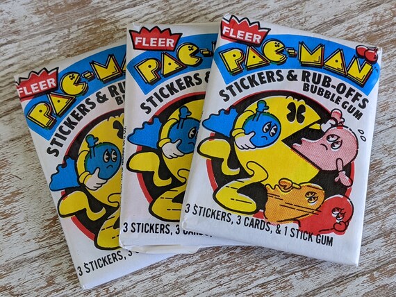1980 Pac Man Cards
