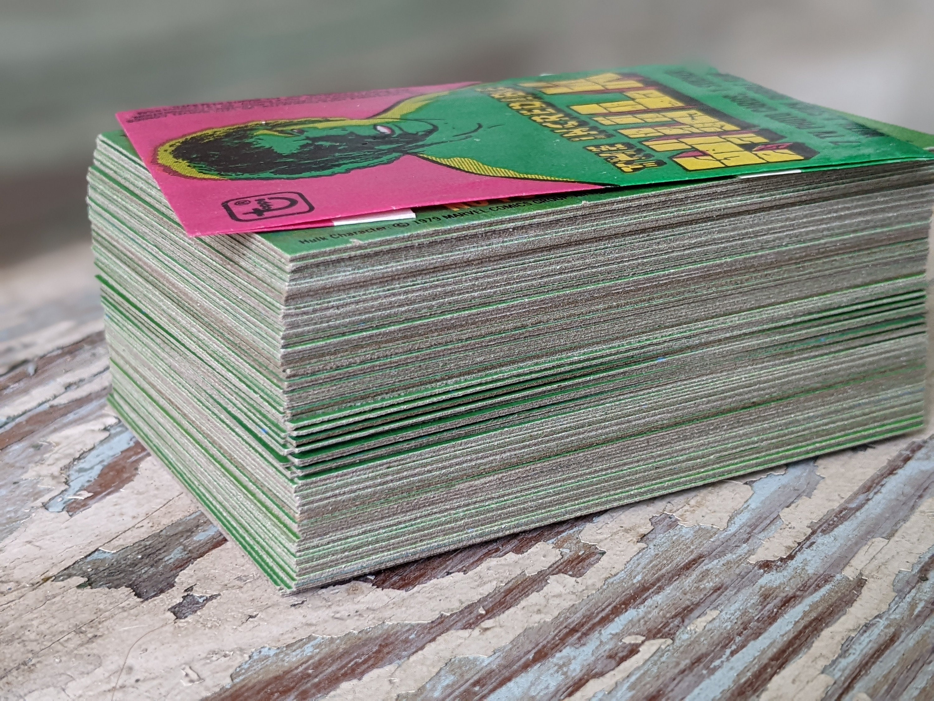1979 the Incredible Hulk Trading Cards Complete Set, Topps Marvel - Etsy
