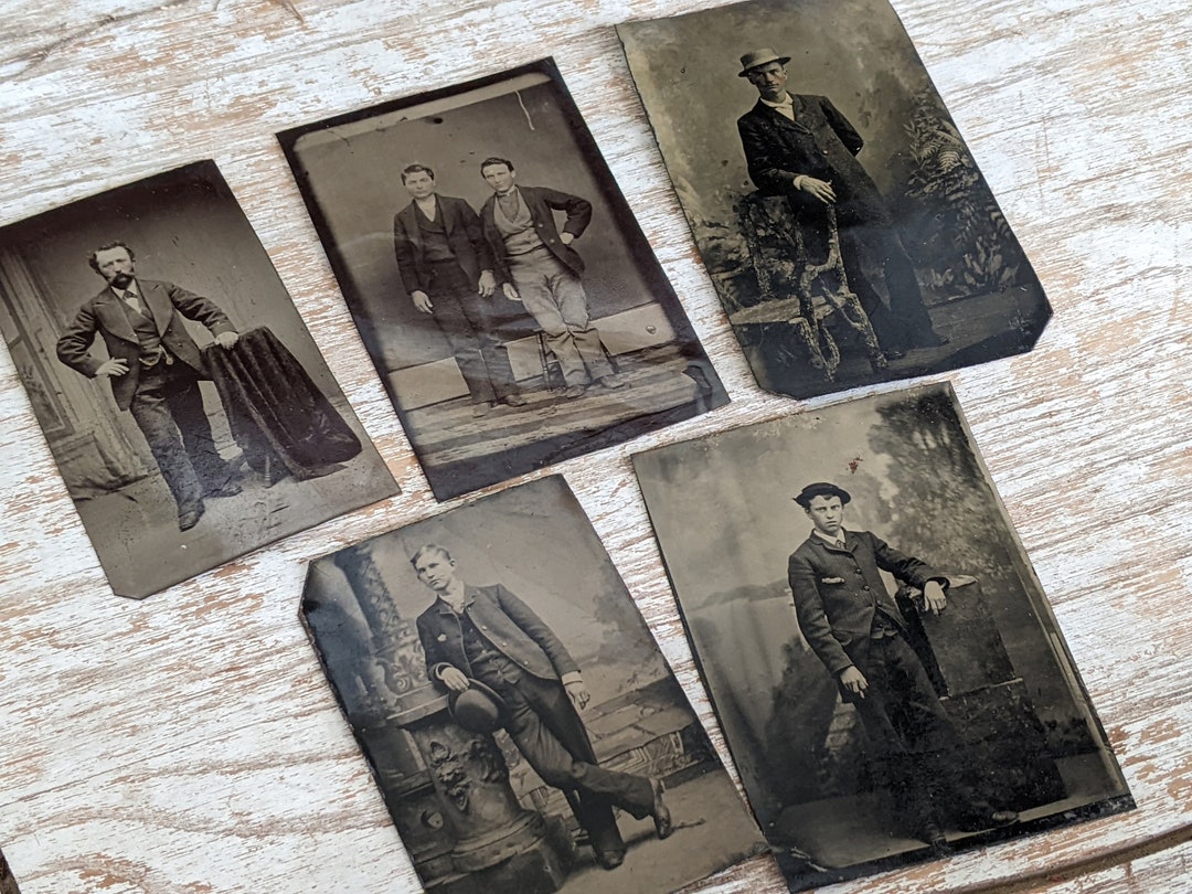 1800s Mens Full Portraits Original Tin Types **captured Souls - Etsy