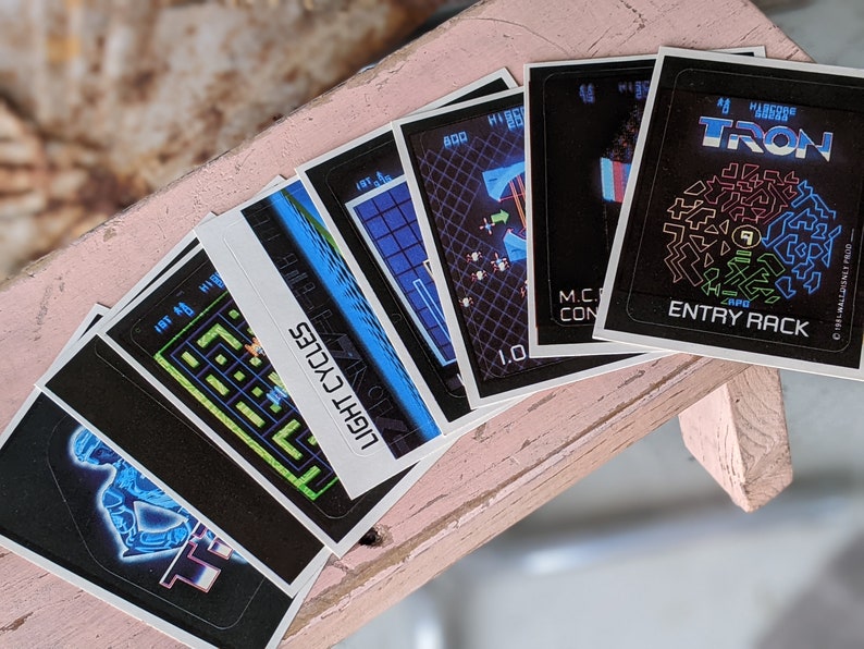1981 Tron Ultra Complete Collection of 66 Cards 8 Stickers & 2 Sealed ...