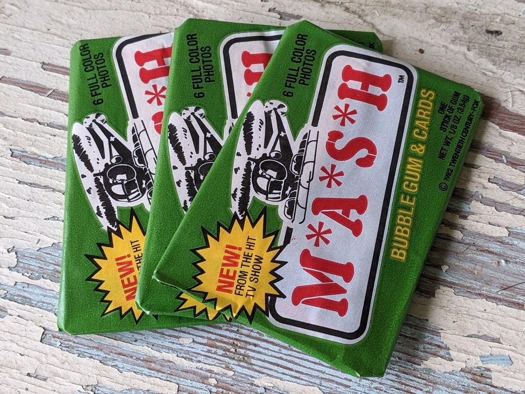 1982 Mash TV Show 3 Sealed Wax Packs by Donrus Nostalgia Joyful ...